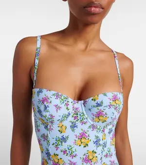 Dolce & Gabbana Floral Print One Piece Swimsuit - Multicoloured