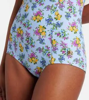 Dolce & Gabbana Floral Print One Piece Swimsuit - Multicoloured