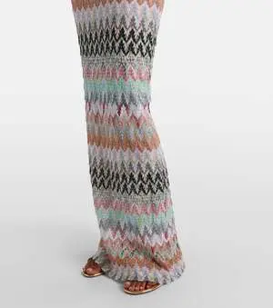 Missoni Sequined Knitted Lamé Gown