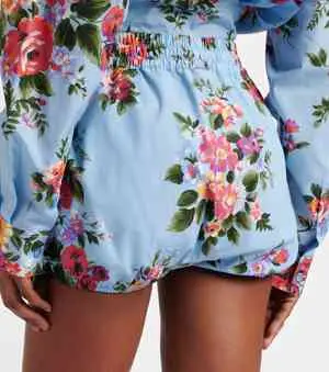 Dolce & Gabbana Floral Cotton Poplin Shorts
