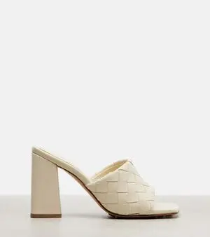 Bottega Veneta Parco 90 Intrecciato Leather Mules