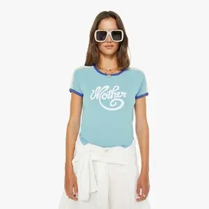 MOTHER The Itty Bitty Concert Racer T-shirt - White