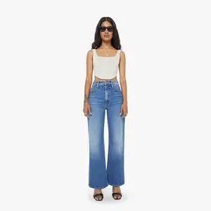 MOTHER Petites The Lil High Waisted Bookie Sneak Jeans