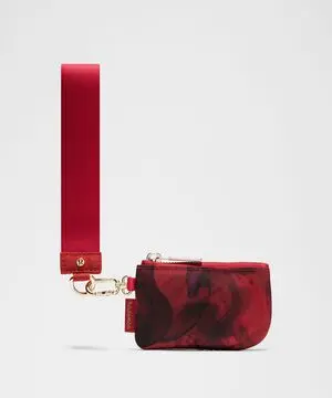 Lululemon Lunar New Year Dual Pouch Wristlet - Lunar Plumes Mini Red Multi/oxford Red