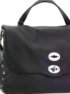 ZANELLATO Medium Postina Daily Studded Leather Tote - Black