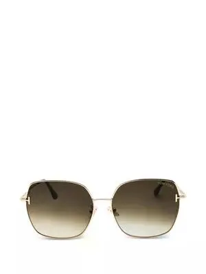 TOM FORD Square-frame Sunglasses - Gold