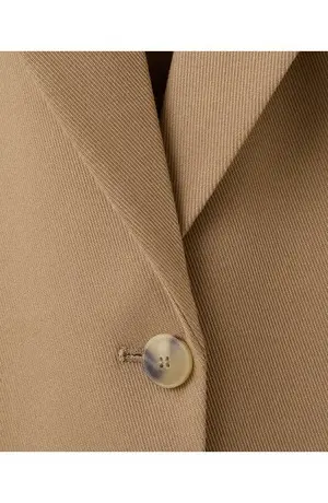 Mango Osaka Blazer - Medium Brown