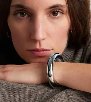 JENNIFER FISHER Jamma Rhodium-plated Cuff Bracelet - Silver