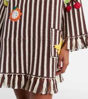 ALEMAIS Sundae Crochet Embroidered Cotton Kaftan
