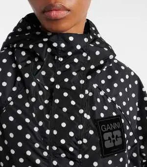 GANNI Polka-dot Jacket - Black