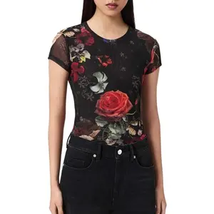 Allsaints Floral T-shirts For Women