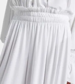 Norma Kamali Gathered Wide-leg Pants