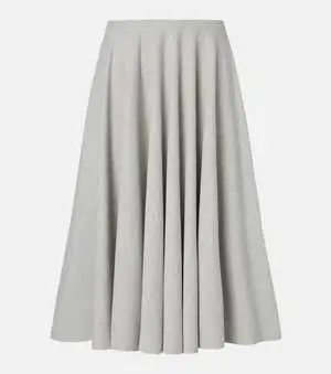 Cotton Blend Midi Skirts