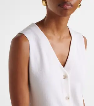 Jardin Des Orangers Virgin Wool Buttoned Vest