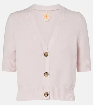 Jardin Des Orangers Cotton And Cashmere Cardigan - Pink