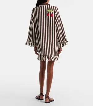 ALEMAIS Alémais Sundae Crochet Embroidered Cotton Kaftan