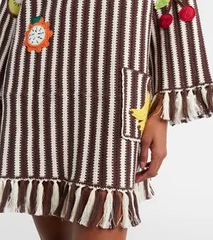 ALEMAIS Alémais Sundae Crochet Embroidered Cotton Kaftan