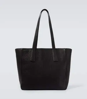 THE ROW Hector Leather Tote Bag - Black