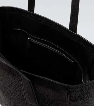 THE ROW Hector Leather Tote - Black