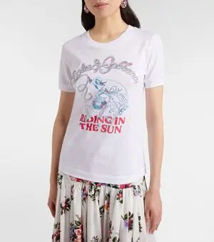 Dolce & Gabbana Printed Cotton Jersey T-shirt