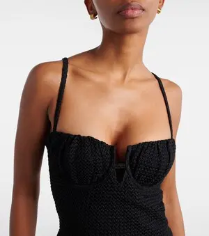 MONTCE Petal Maxi Dress - Black