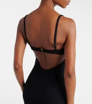 MONTCE Petal Maxi Dress - Black