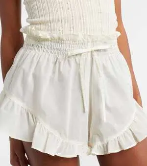 MONTCE Ruffled Cotton Shorts