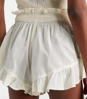 MONTCE Ruffled Cotton Shorts
