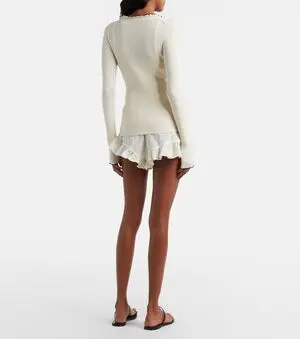 MONTCE Ruffled Cotton Shorts