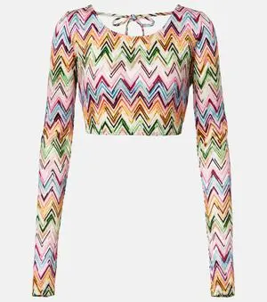 Missoni Zigzag Crop Top - Multicoloured