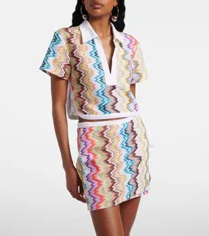 Missoni Zigzag Crop Top - Multicoloured