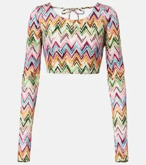 Missoni Zigzag Crop Top - Multicoloured