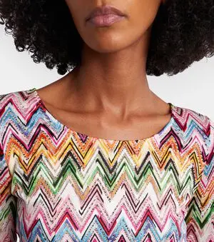 Missoni Zigzag Cropped Knit Top