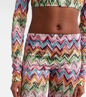 Missoni Zigzag Cropped Knit Top