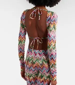 Missoni Zigzag Cropped Knit Top