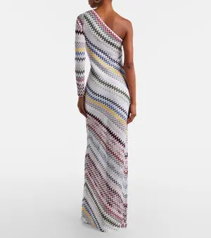 Missoni Zigzag Asymmetric Maxi Dress - Multicoloured