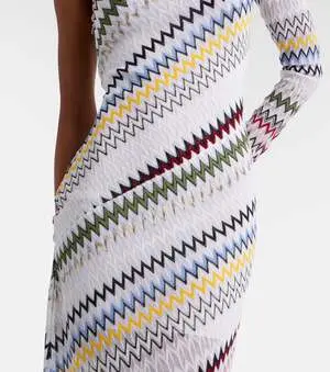 Missoni Zigzag Asymmetric Maxi Dress - Multicoloured