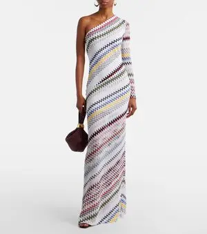 Missoni Zigzag Asymmetric Maxi Dress - Multicoloured