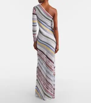 Missoni Zigzag Asymmetric Maxi Dress - Multicoloured