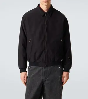 A.PRESSE Cotton And Silk Blend Zip-up Jacket