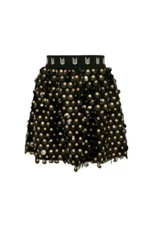 LOLA + THE BOYS Sequin Embellished Skirt