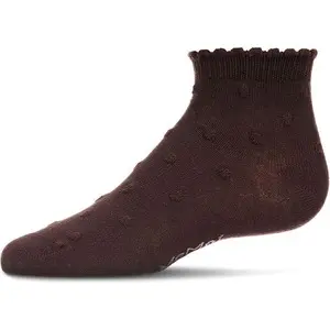 MEMOI Swiss Dot Ankle Socks - Java