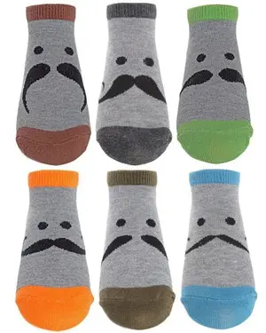 MEMOI Low Cut Socks Pack - Med Gray Heather