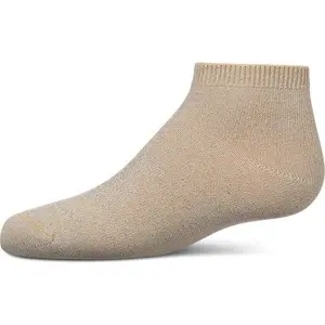 MEMOI Basic Ankle Socks Almond Lurex