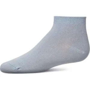 MEMOI Basic Ankle Socks Smoky Blue