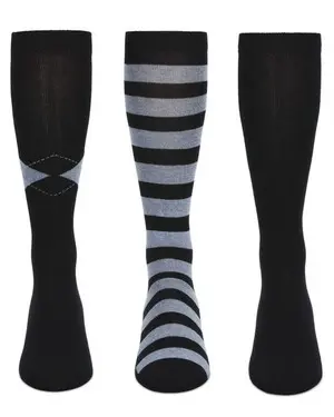 MEMOI 3-pair Pack Knee High Socks