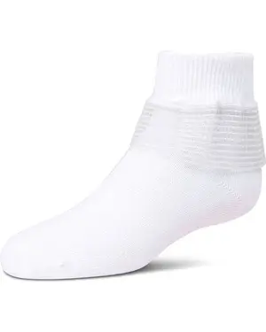 MEMOI Lace Ruffle Socks - White