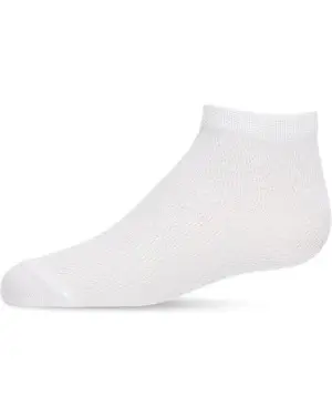 MEMOI Pointelle Super Soft Anklet Sock - White