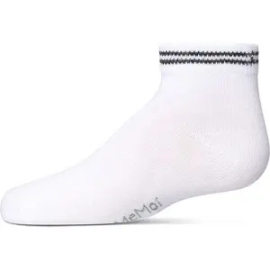 MEMOI Ziggy Double Ring Anklet Sock Black