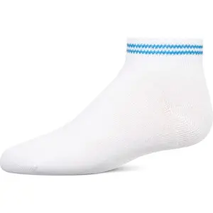 MEMOI Ziggy Double Ring Anklet Sock Blue